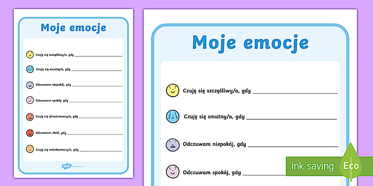 Emocje karty | Emocje i uczucia karty pracy - Twinkl