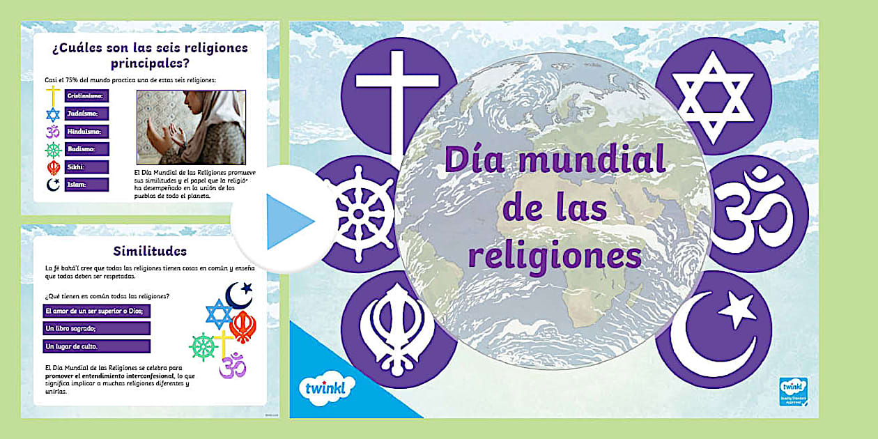 Presentación: Día Mundial de las Religiones - Twinkl