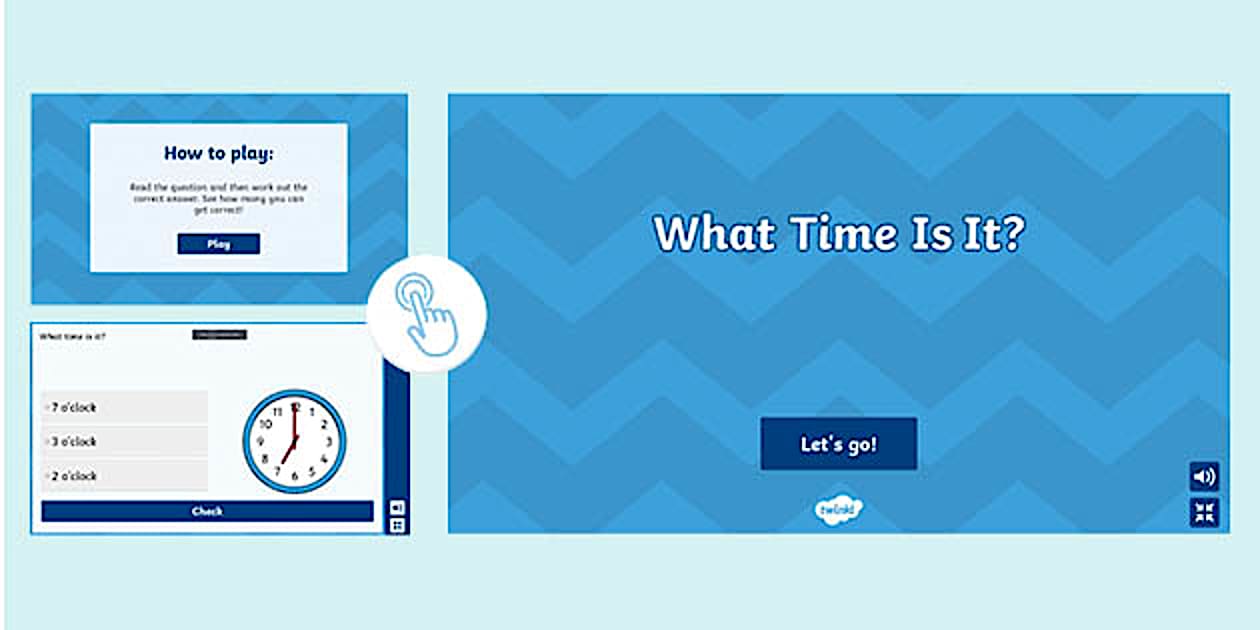 O' Clock Interactive Game (teacher made) - Twinkl