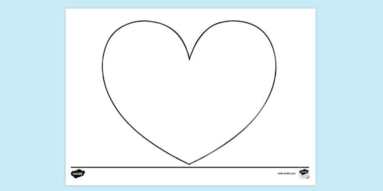 Love Printable Colouring Page | Colouring Sheets - Twinkl