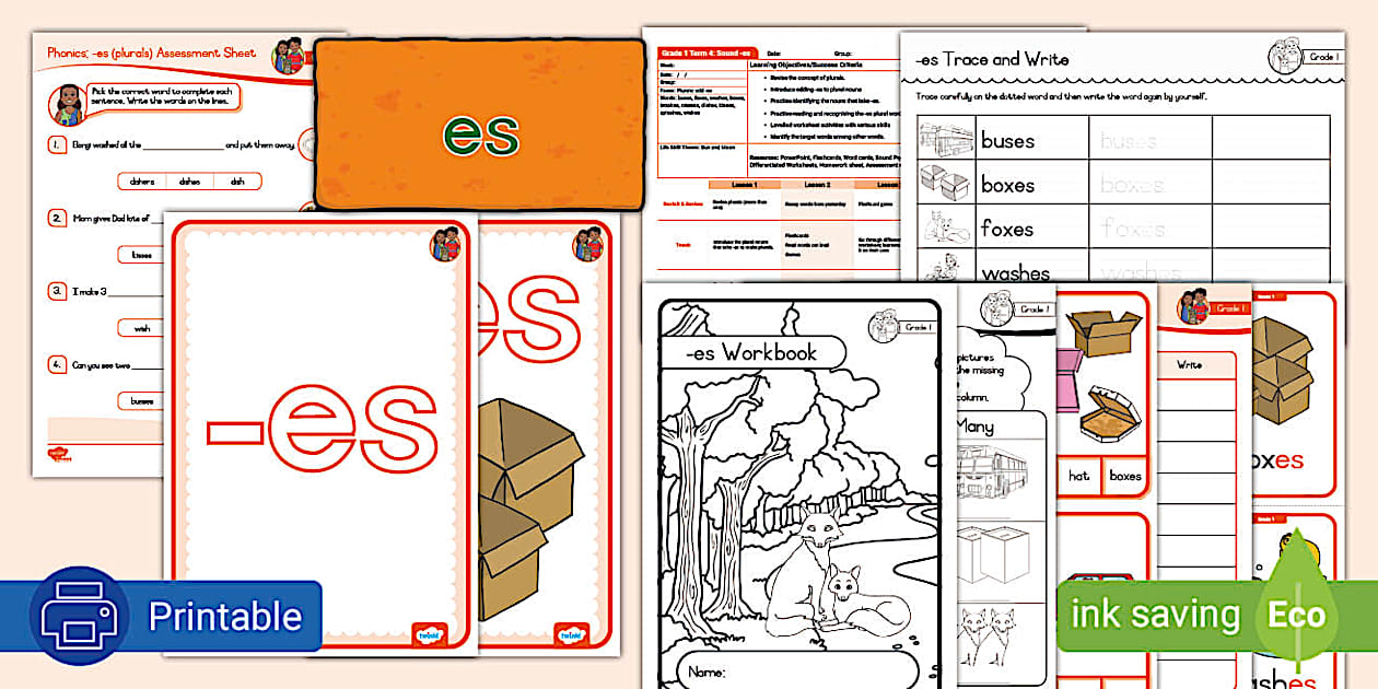 Grade 1 Phonics Pack -es