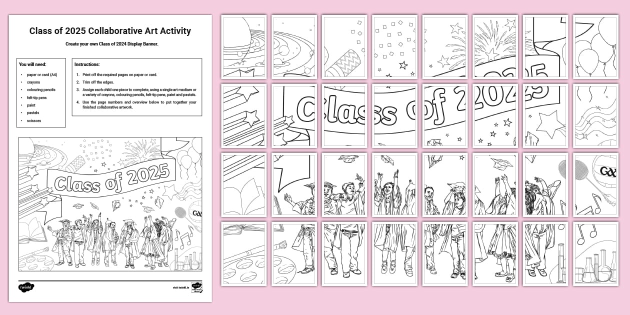 Class of 2025 (Collaborative Art Activity) (teacher made)