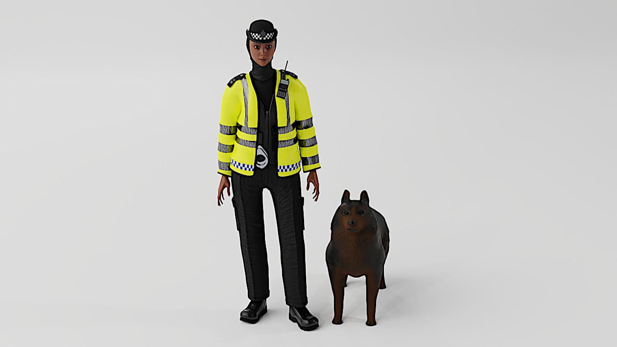3D Model: People Who Help Us - Police Officer (teacher made)