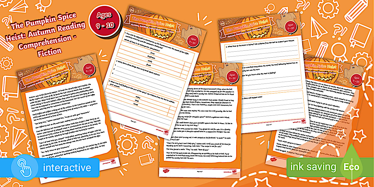 Pumpkin Spice Heist - Autumn-Themed Reading Comprehension