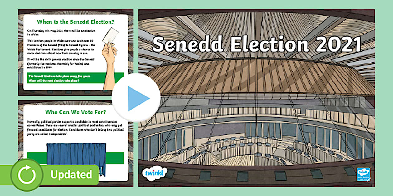 Welsh Senedd Election 2021 Information PowerPoint - Twinkl