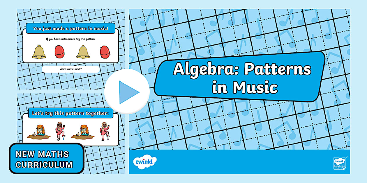 Algebra Patterns in Music PowerPoint (teacher made) - Twinkl