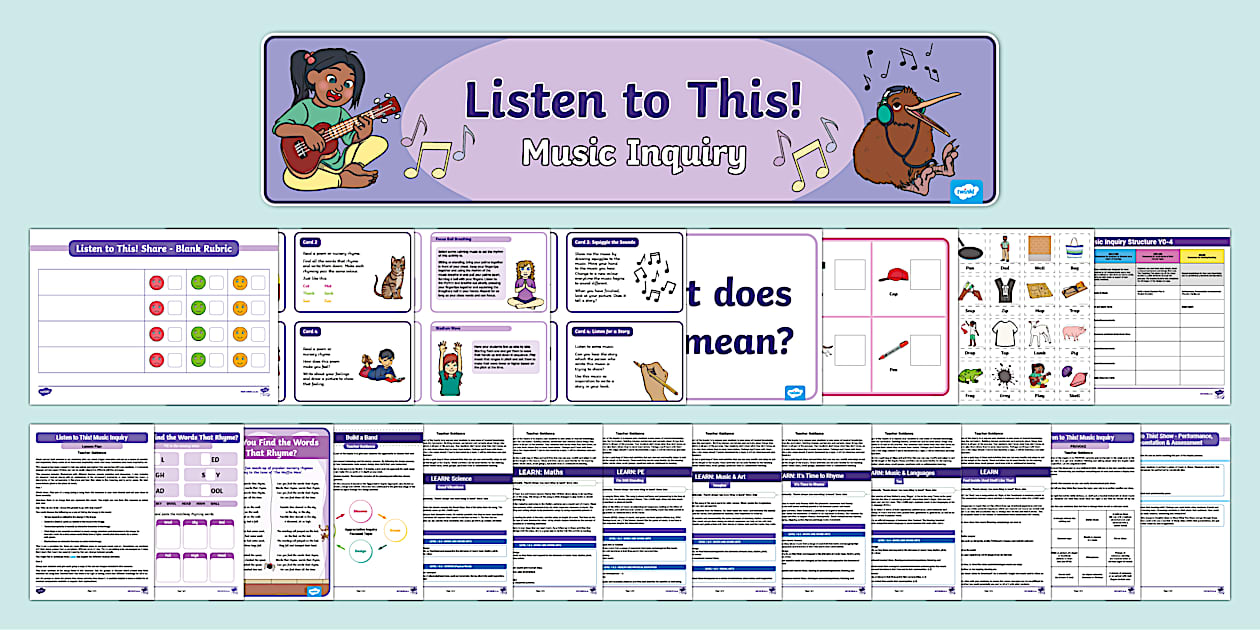 Listen to This! Year 0-4 Music Inquiry Pack & Overview