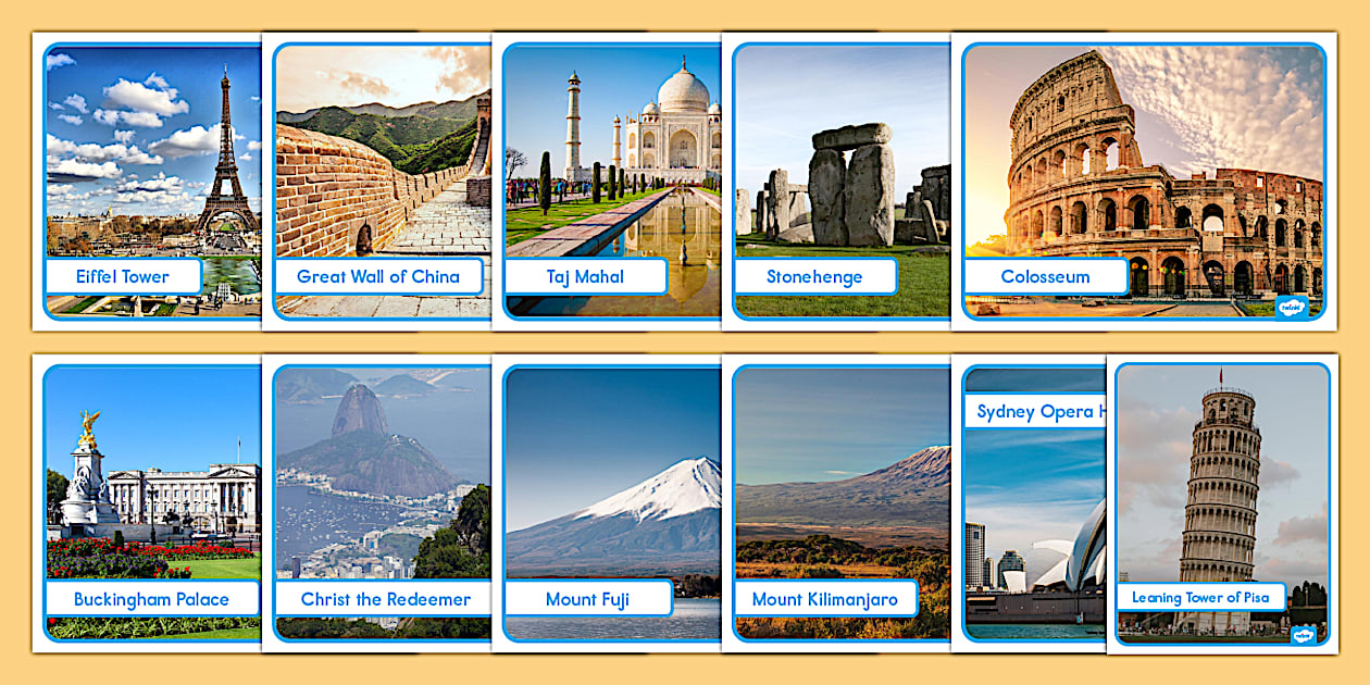 Famous Landmarks Around the World Photos - Twinkl