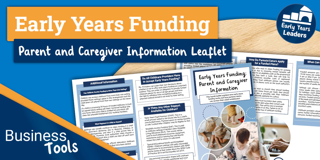 Early Years Funding Information Leaflet for Parents & Carers