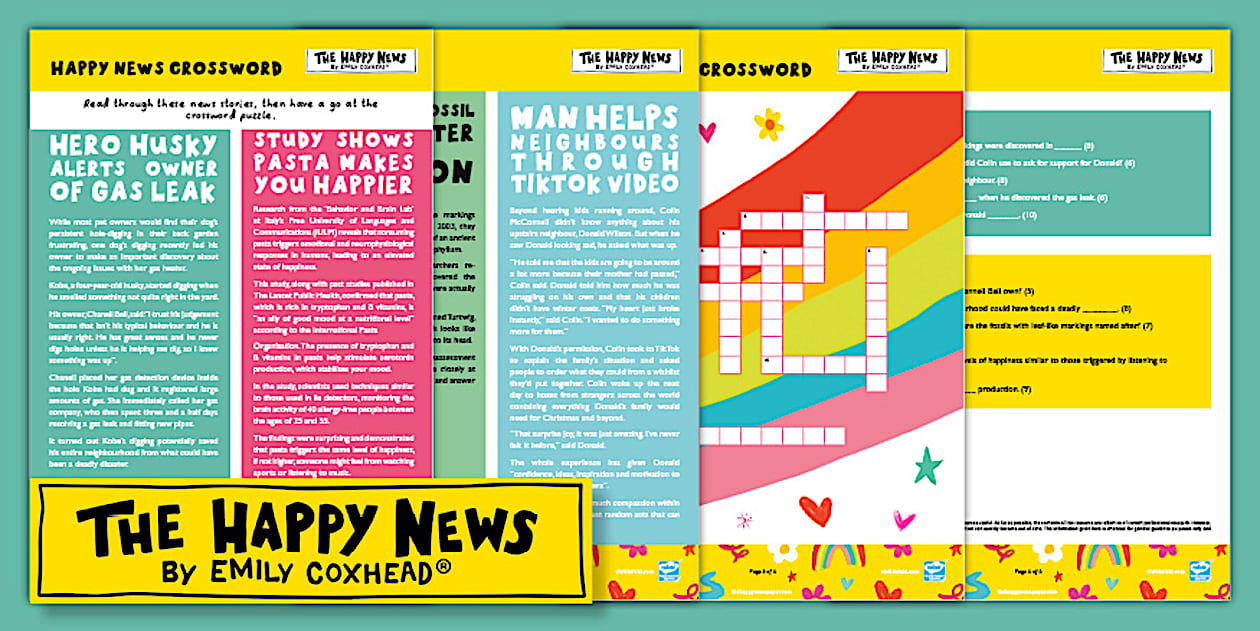 FREE! - Happy News Crossword | The Happy Newspaper Issue 33
