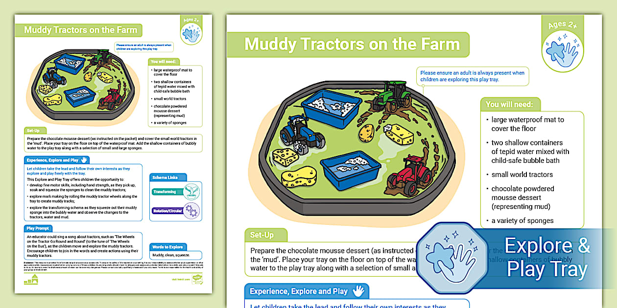 Farm Play Tray | Farmyard Play Tray | Explore and Play EYFS
