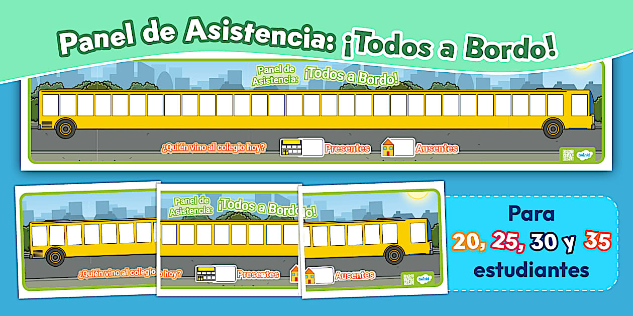 Panel Asistencia | Bus Escolar | Vuelta a Clases