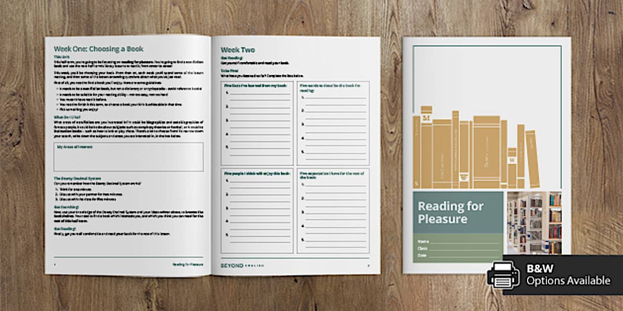 Year 8 Library Lesson Ideas 6: Reading for Pleasure | Beyond