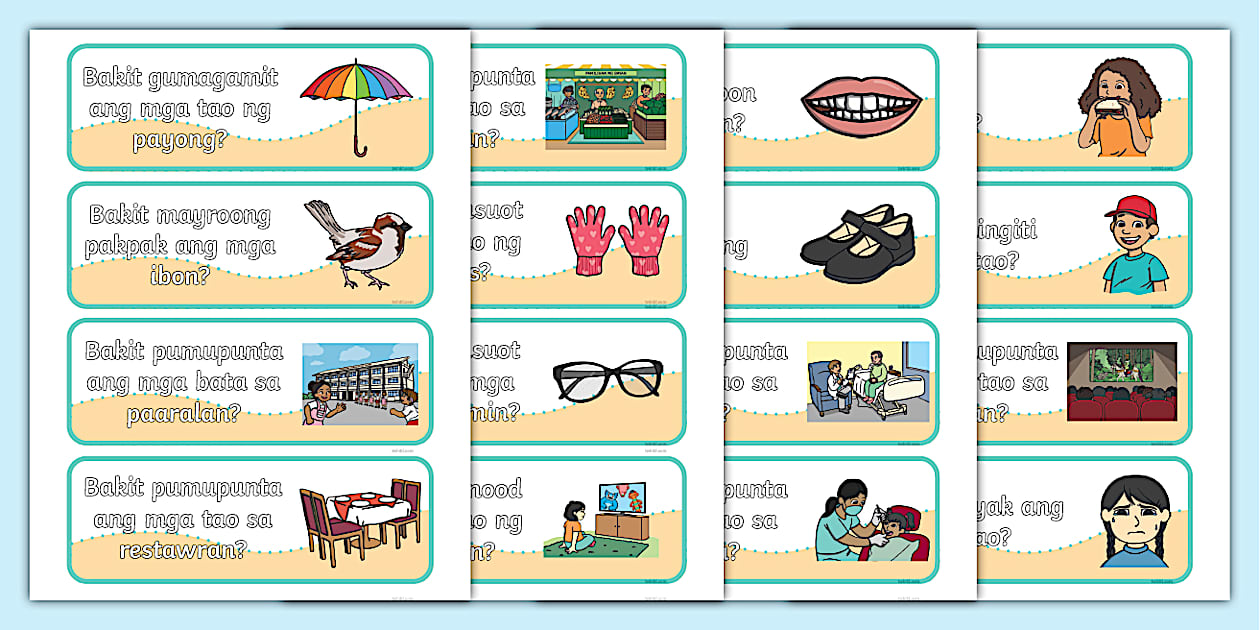 Bakit: Question Cards | Grade 1 | Twinkl PH