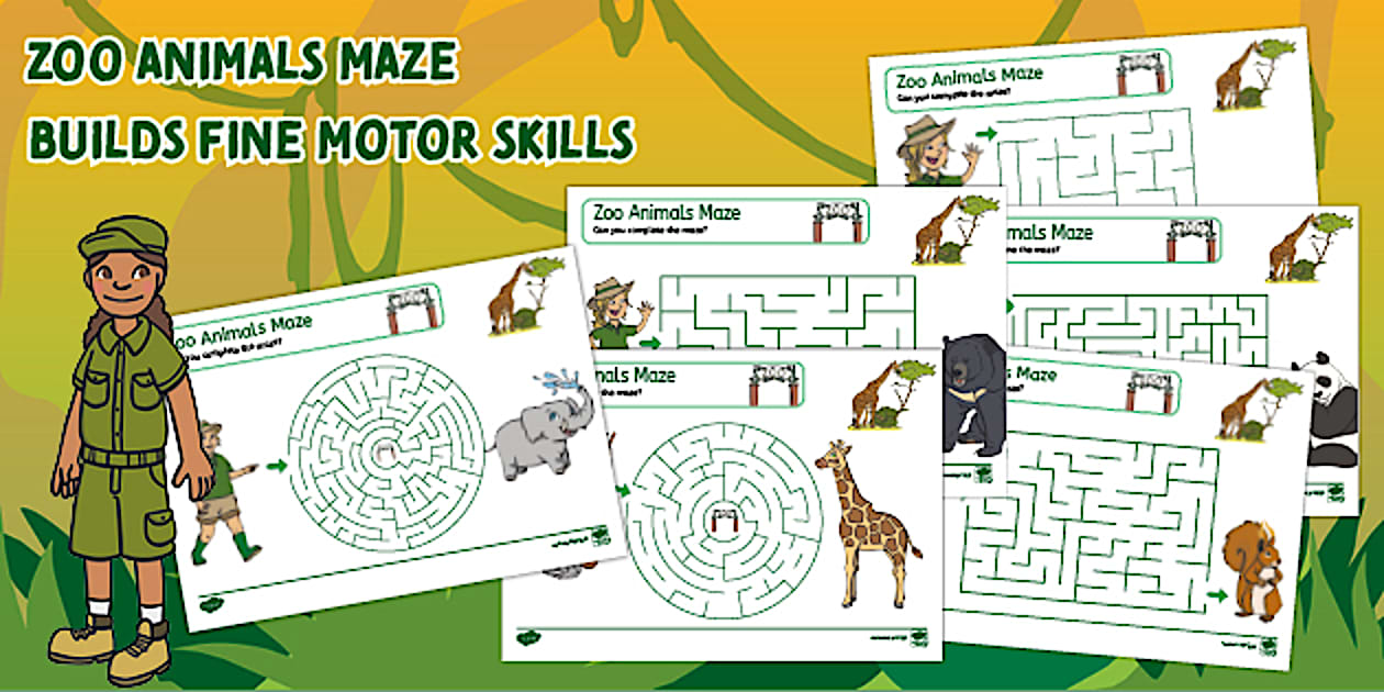 Zoo Animals Maze