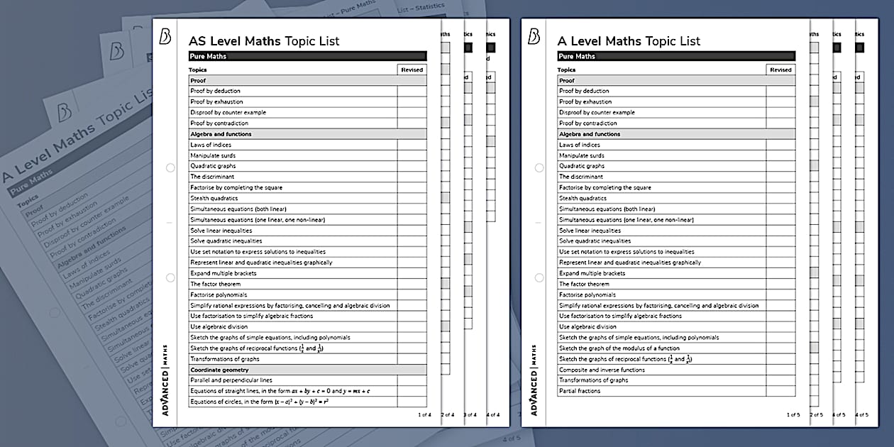 👉 A Level Maths Revision List | Revision | Beyond: Advanced