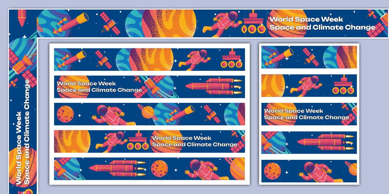 World Space Week Display Borders (teacher made) - Twinkl