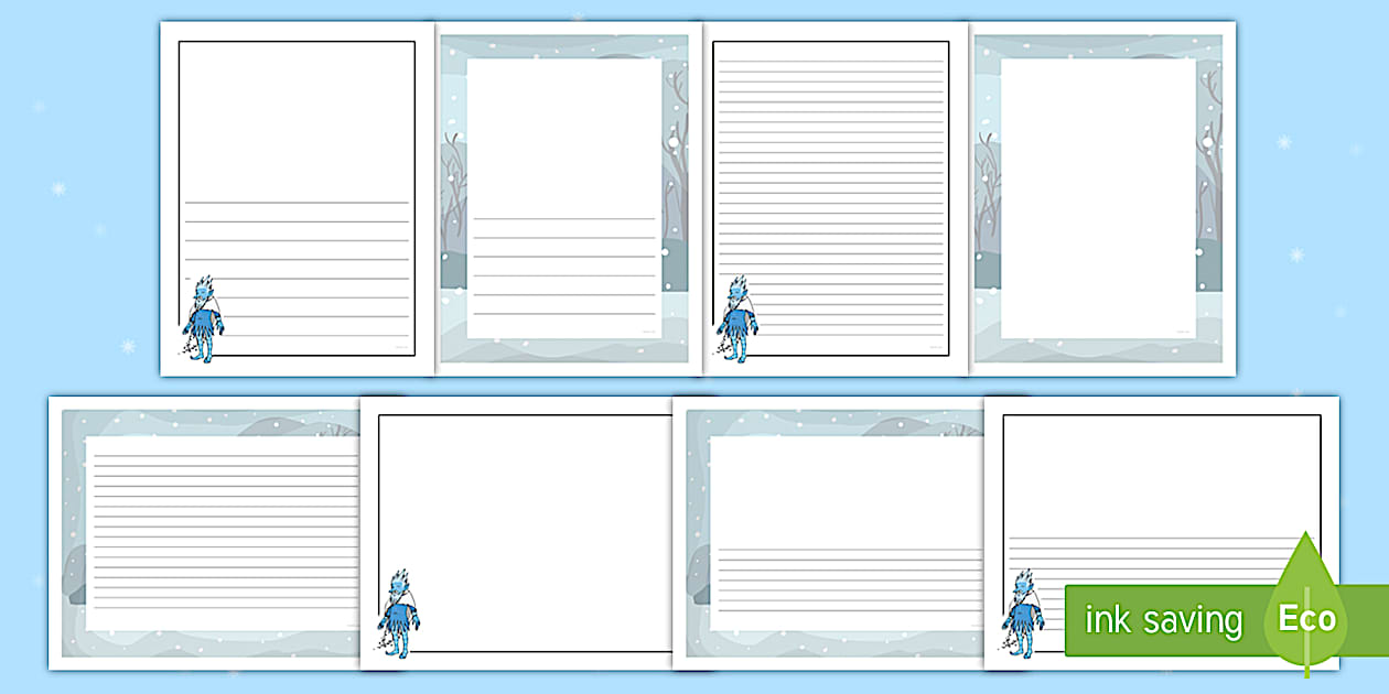 Jack Frost Page Border Pack - Twinkl