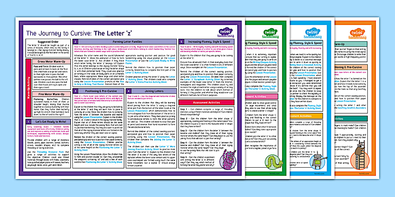 Cursive Script Guidance | Handwriting Lesson Plans KS1