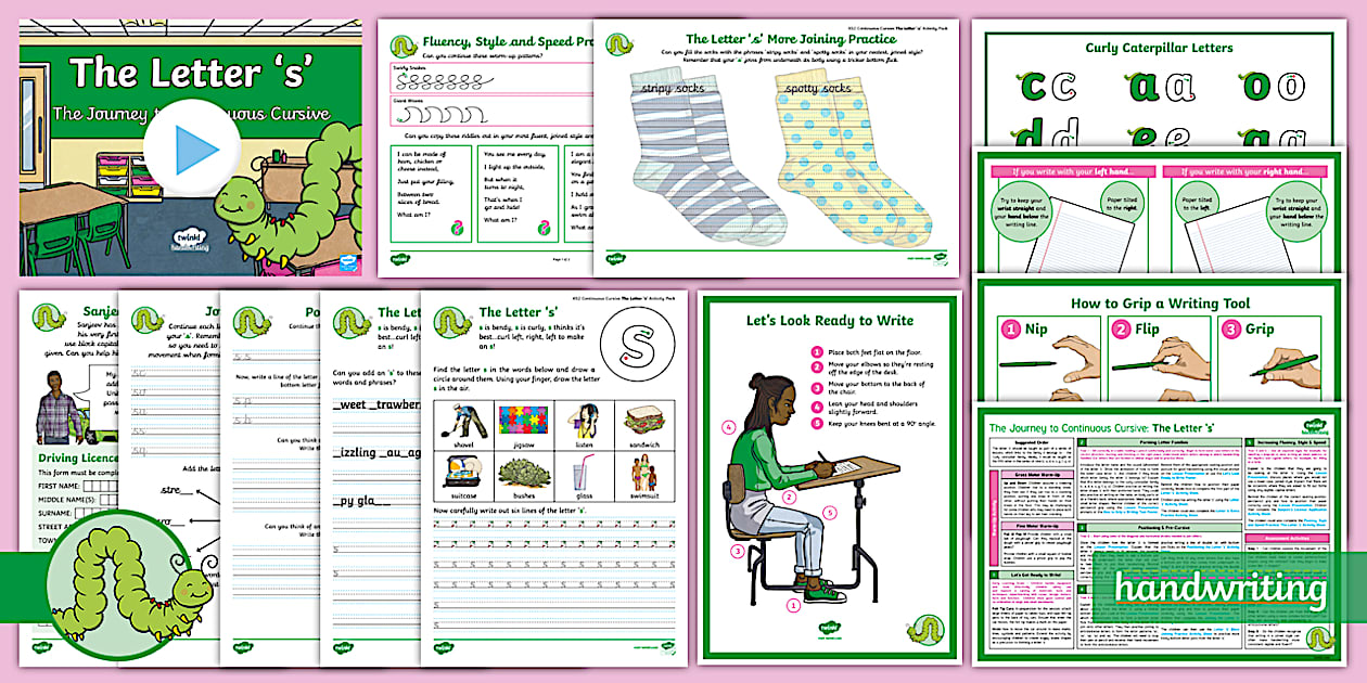 Continuous Cursive Letter 'S' | Joined-Up Writing 'S'