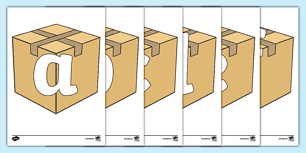 A - Z Alphabet on Parcels (teacher made) - Twinkl
