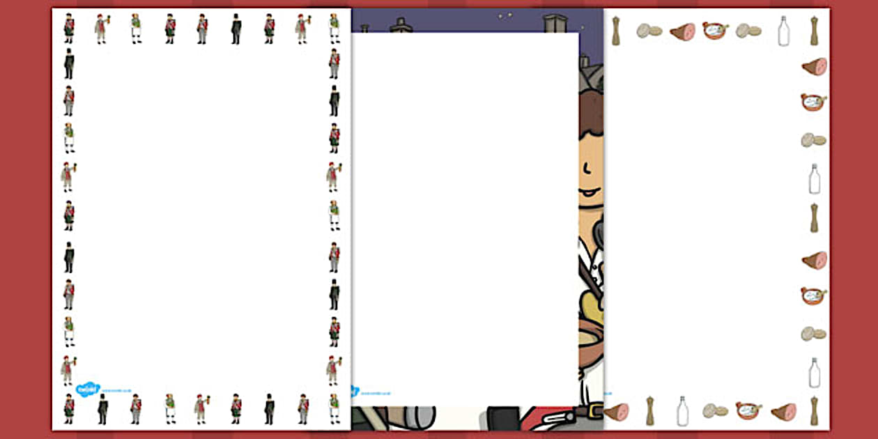 Editable Stone Soup Page Borders (teacher made) - Twinkl