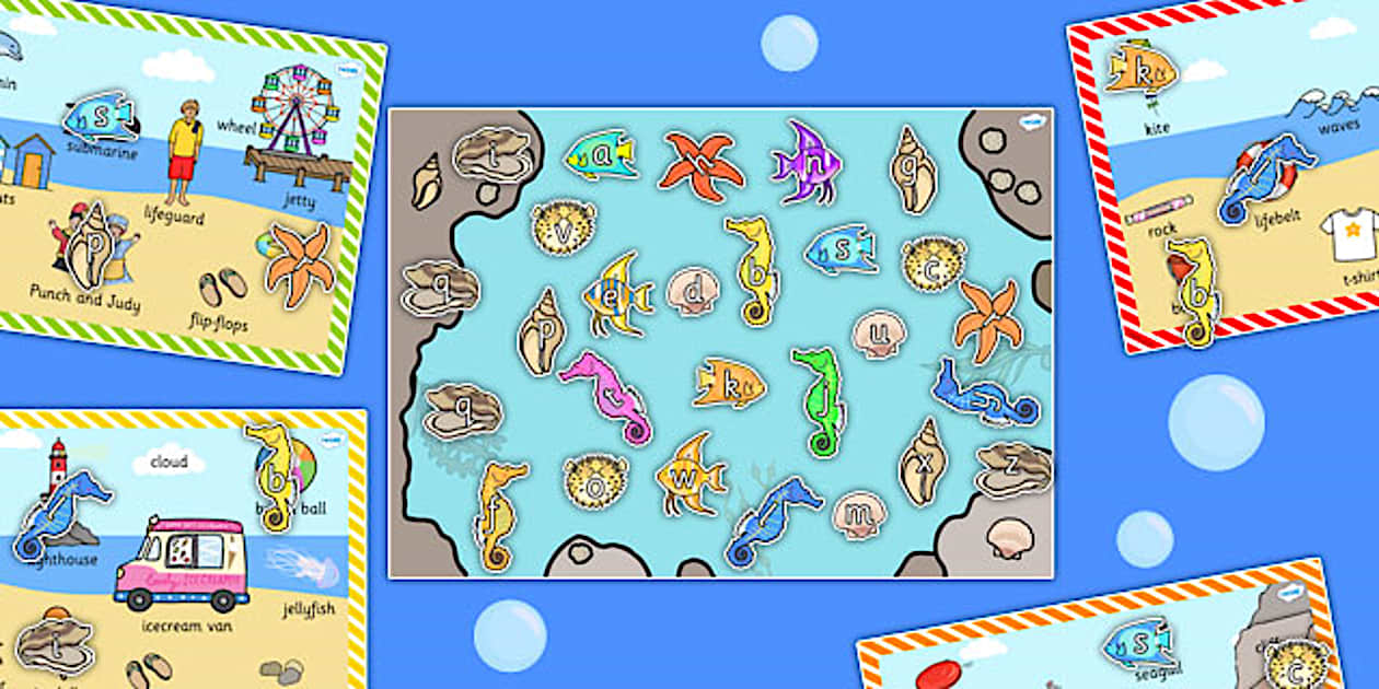 Alphabet Fishing Game (teacher made) - Twinkl