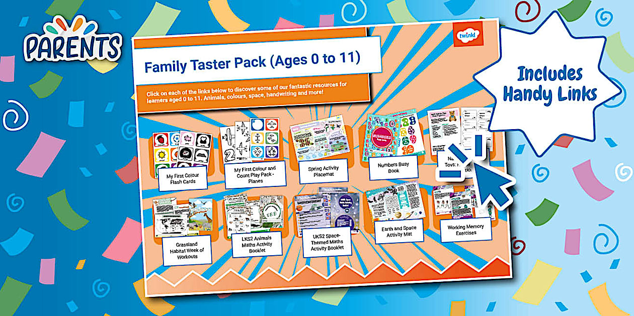 Twinkl Family Taster Pack (Ages 0 to 11)