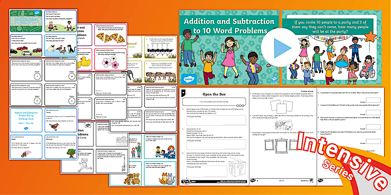 Intensive - Maths - Addition Subtraction (Word Problems 1)