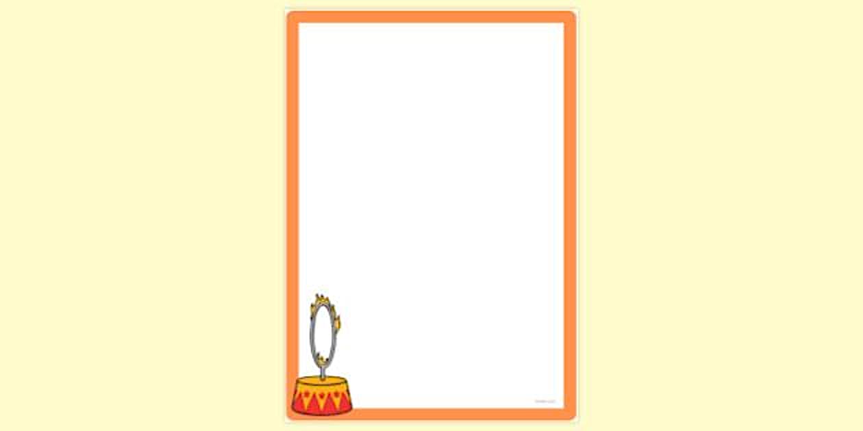 Flaming Hoop Page Border | Page Borders | Twinkl - Twinkl