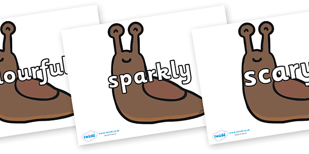 Wow Words on Slugs (teacher made) - Twinkl
