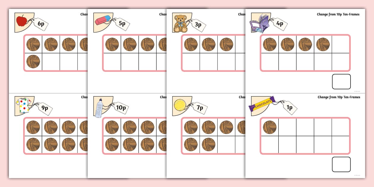 👉 Ten-Frame Change from 10p - Twinkl - KS1 (teacher made)