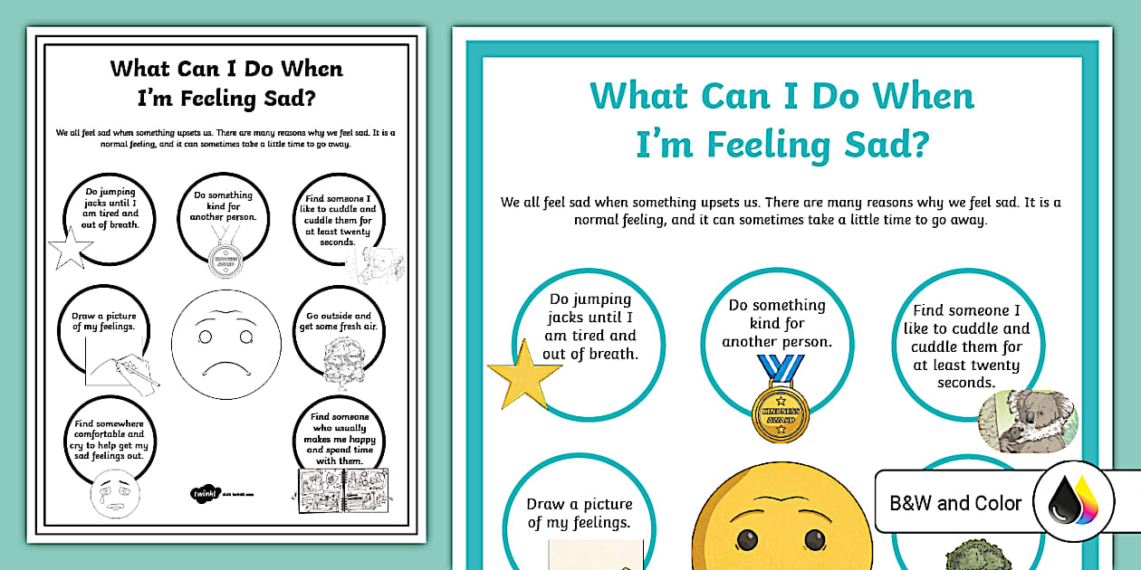 Feeling Sad Worksheet | Special Education Resource | Twinkl