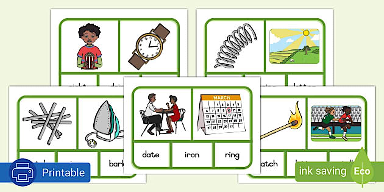 Grade 3 Phonics: Homonyms Peg Card Activity (teacher made)