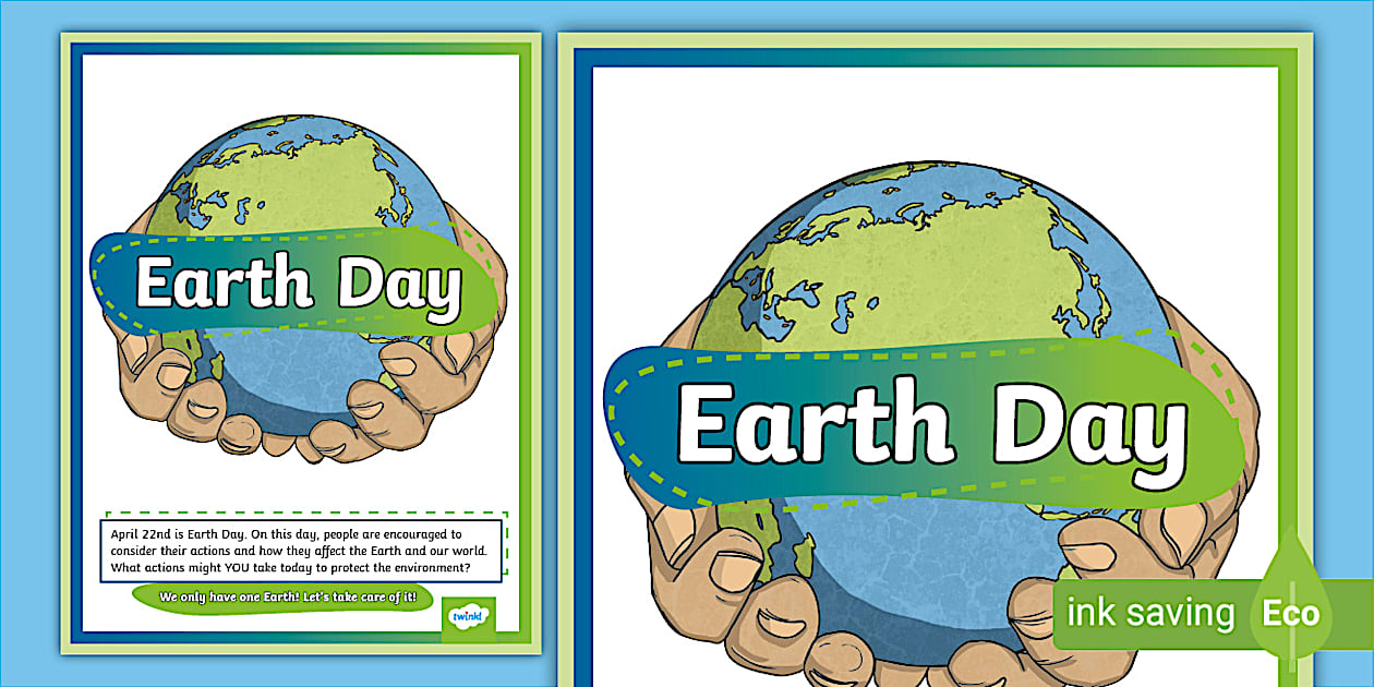 Earth Day Poster in French Display | Twinkl