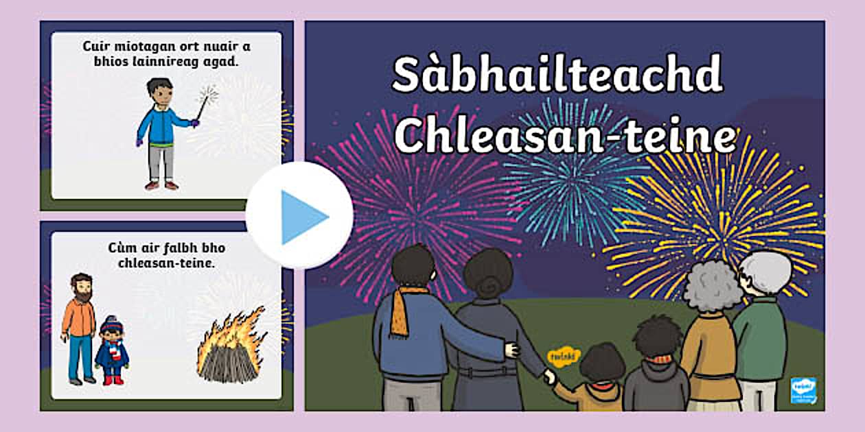 PowerPoint air Sàbhailteachd le Cleasan-teine – Sunnd – FtMG