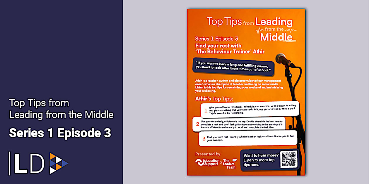 Leading From The Middle Podcast S1 Ep3 - "Find your rest."