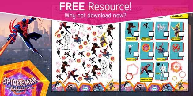 FREE Spider-Man™: I Spy and Count to 10 Math Activity