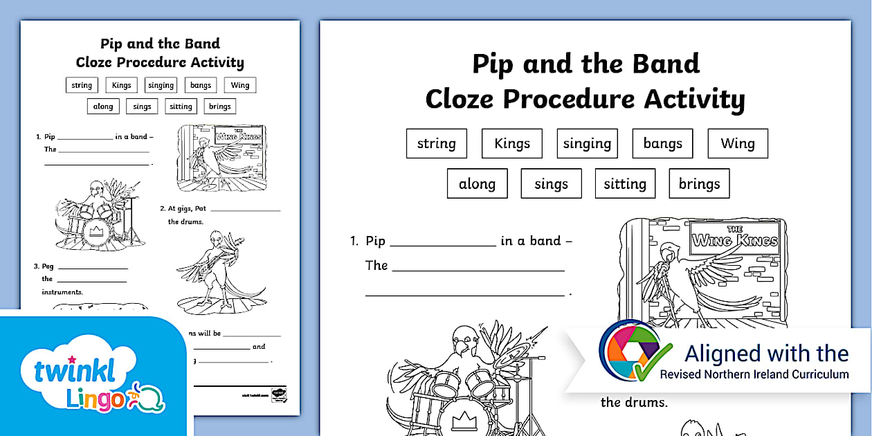 Pip and the Band Cloze Procedure Activity (Teacher-Made)