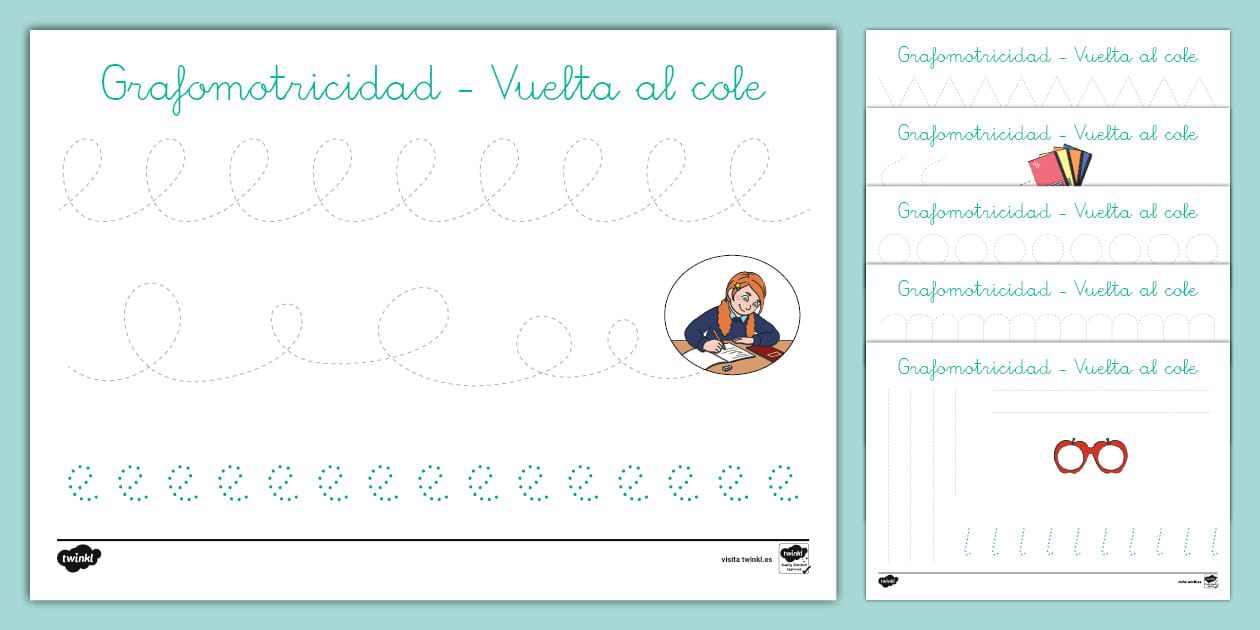 Ficha de actividad: Grafomotricidad - Vuelta al cole