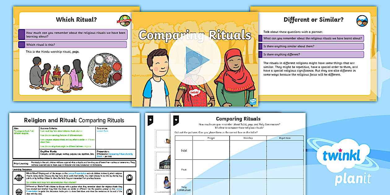 RE: Religion and Rituals: Comparing Rituals Year 1 Lesson 5