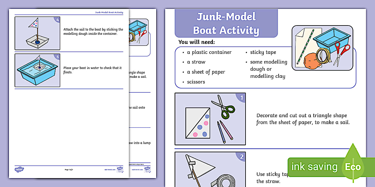Making Boats | Making Boats EYFS | Twinkl | Arts & Crafts