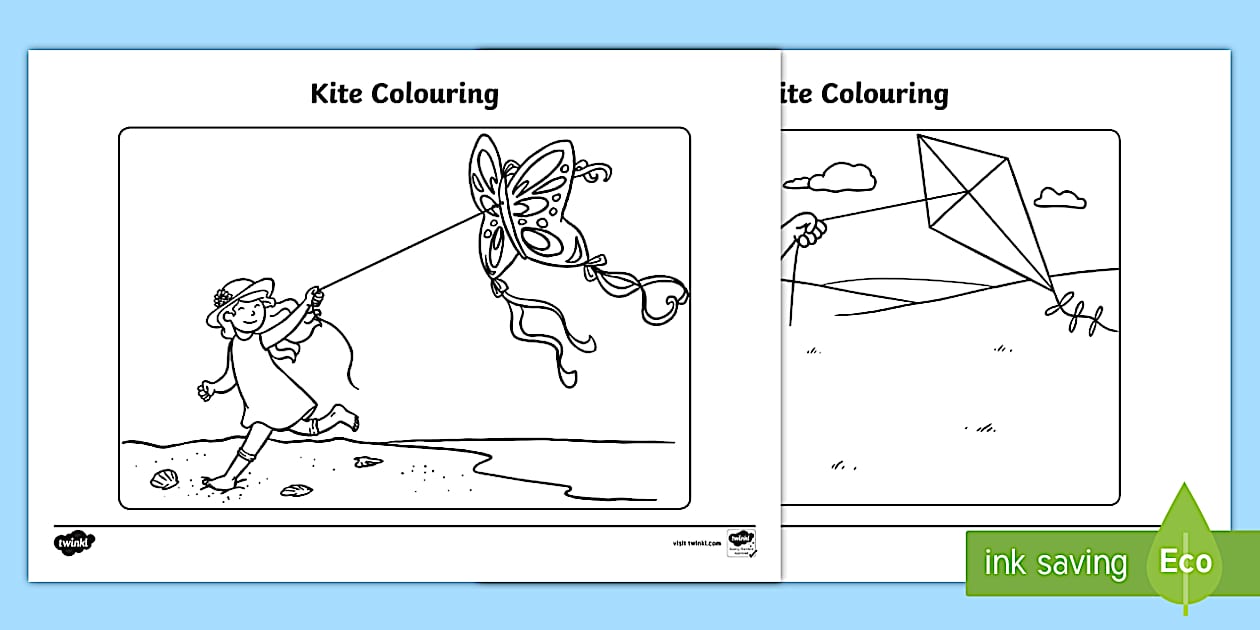 Kites Mindfulness Colouring (teacher made) - Twinkl