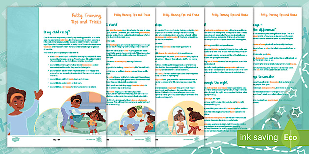 Starting Potty Training Tips and Tricks (teacher made)