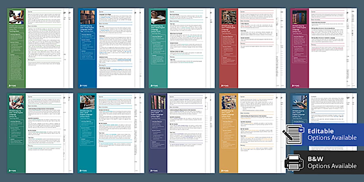 Eduqas GCSE English Language Intervention Lessons Full Unit