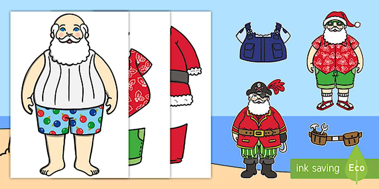 Dress up Santa Game: Nine Different Outfits for Santa