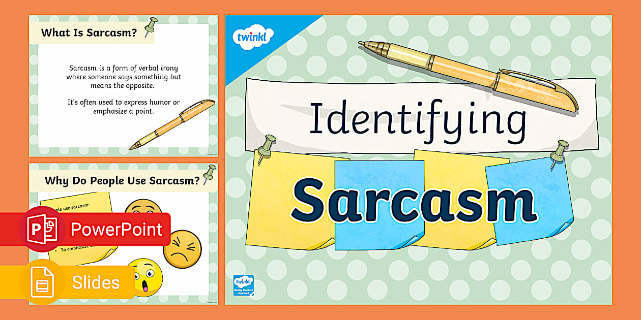 Identifying Sarcasm PowerPoint & Google Slides for 3rd-5th Grade