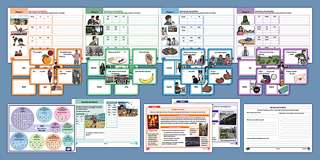 High Frequency Word Support Pack for Learners of EAL New to English - Older