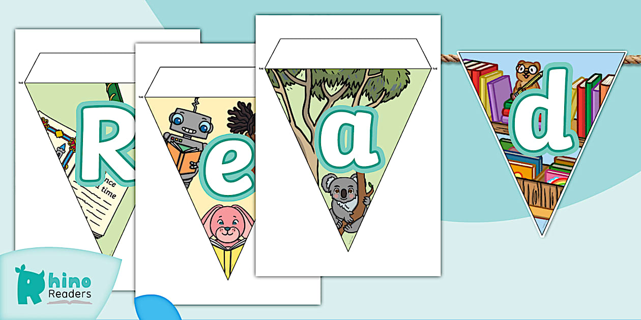 Reading Corner Display Bunting (teacher made) - Twinkl