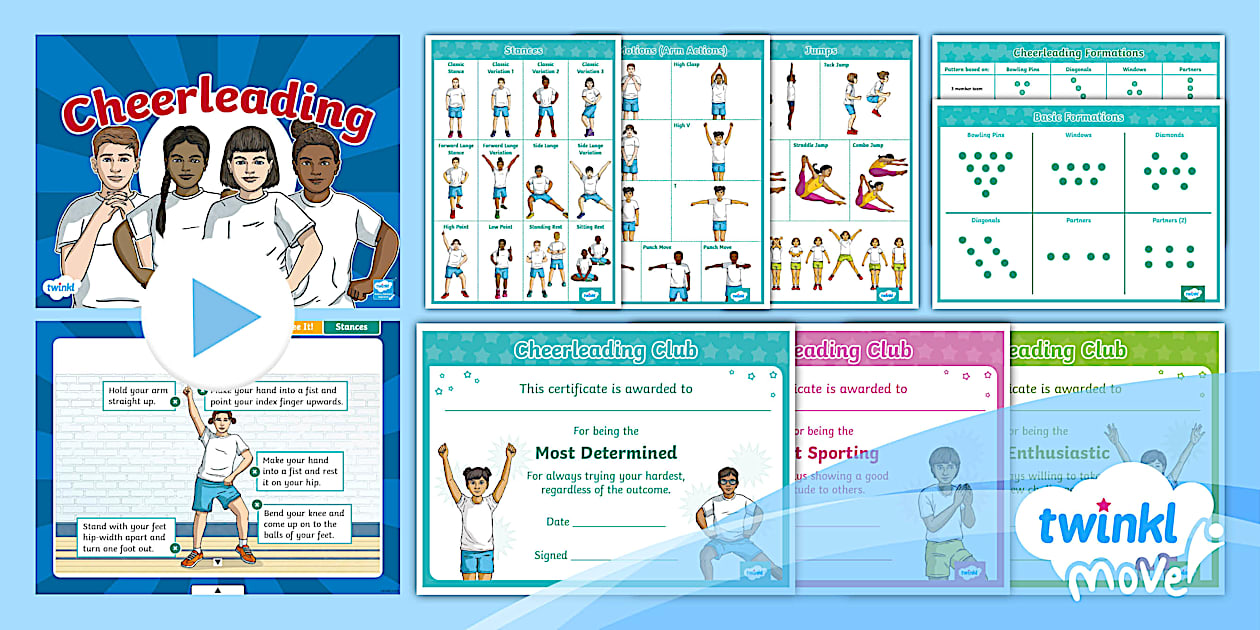 Twinkl Move Introduction to Cheerleading Club Pack - Twinkl